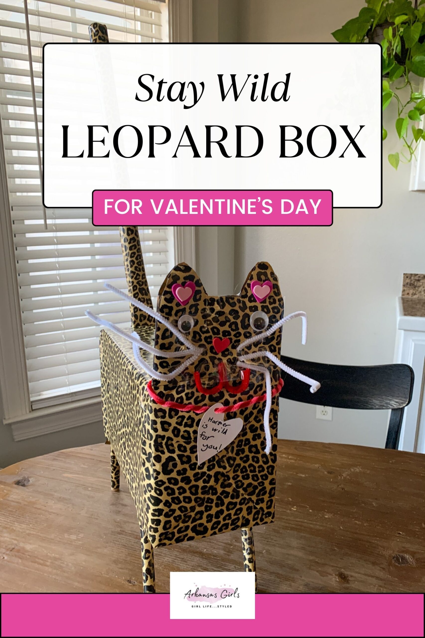 Make a Cute Leopard Valentine Box This Valentine’s Day - Arkansas Girls